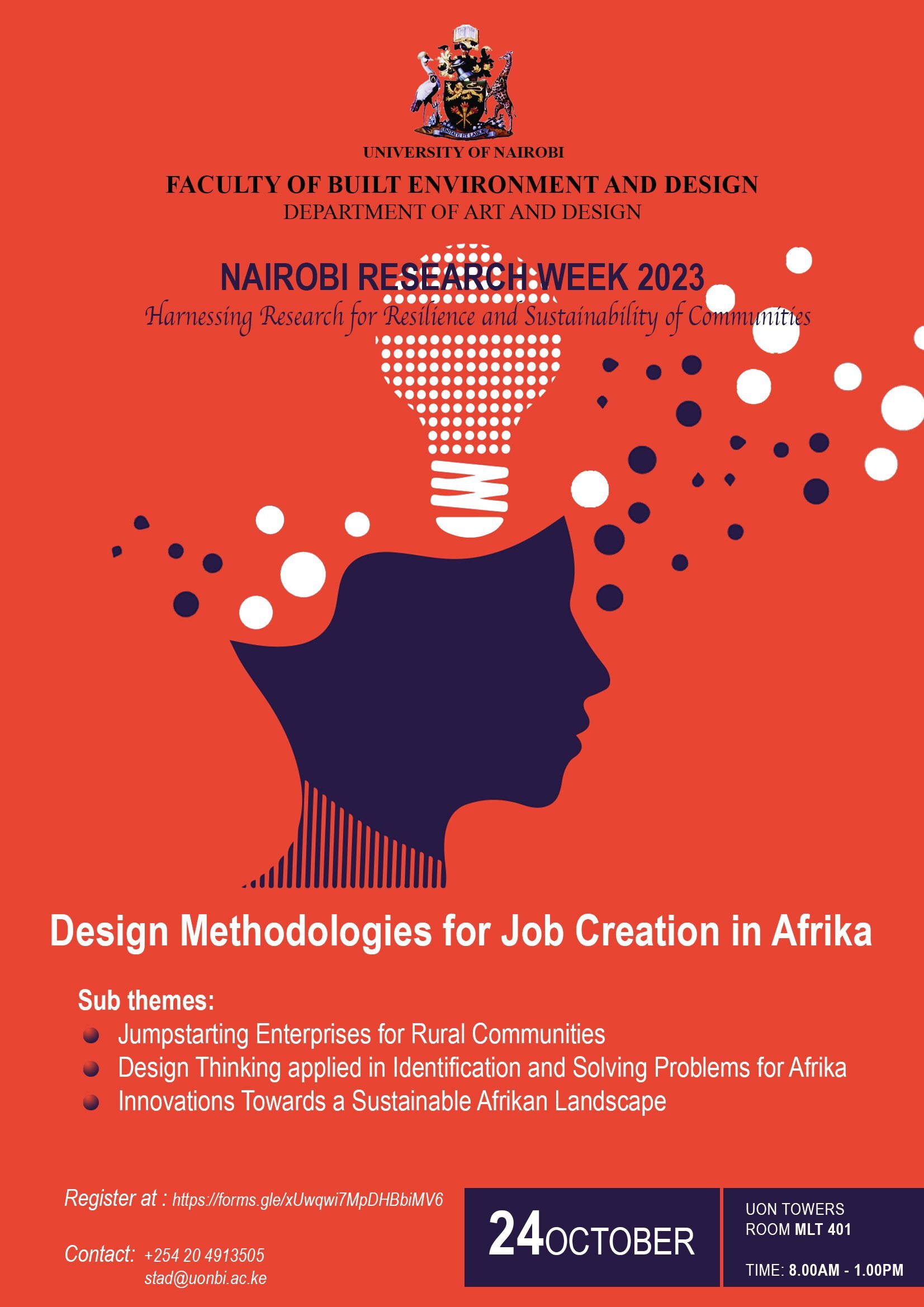 UoN Research Week 2023: Design Methodologies for Job Creation in Afrika ...