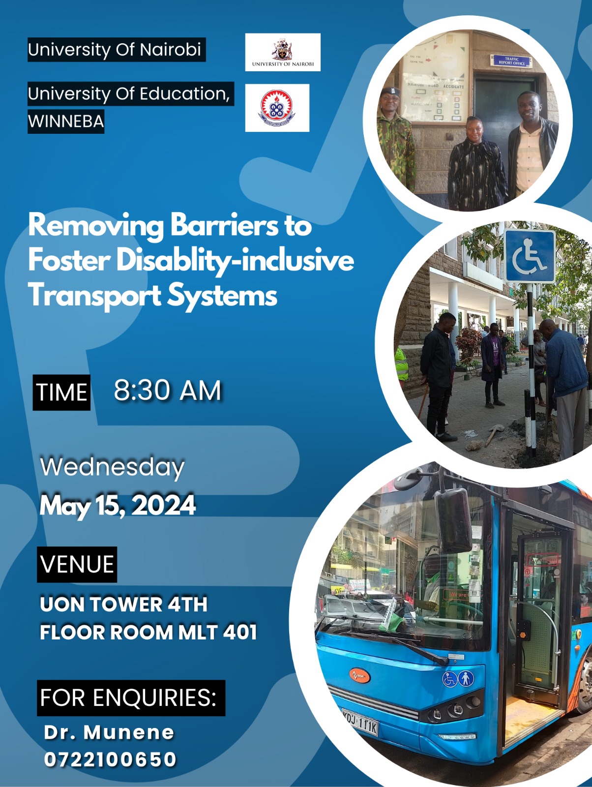 Dissemination Workshop: Removing Barriers to Disability-Inclusive Urban ...